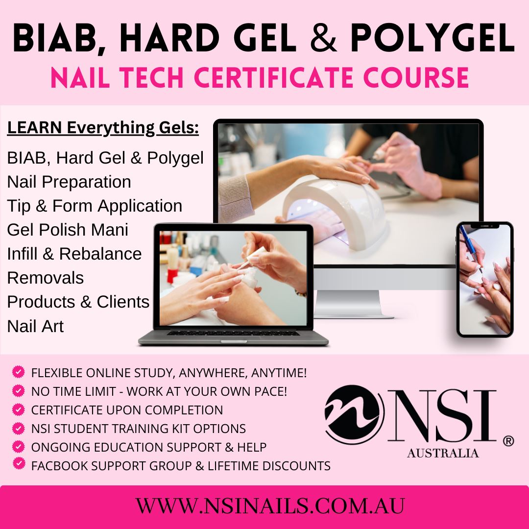 BIAB, Hard Gel and Polygel Nail Course Online — NSI Australia