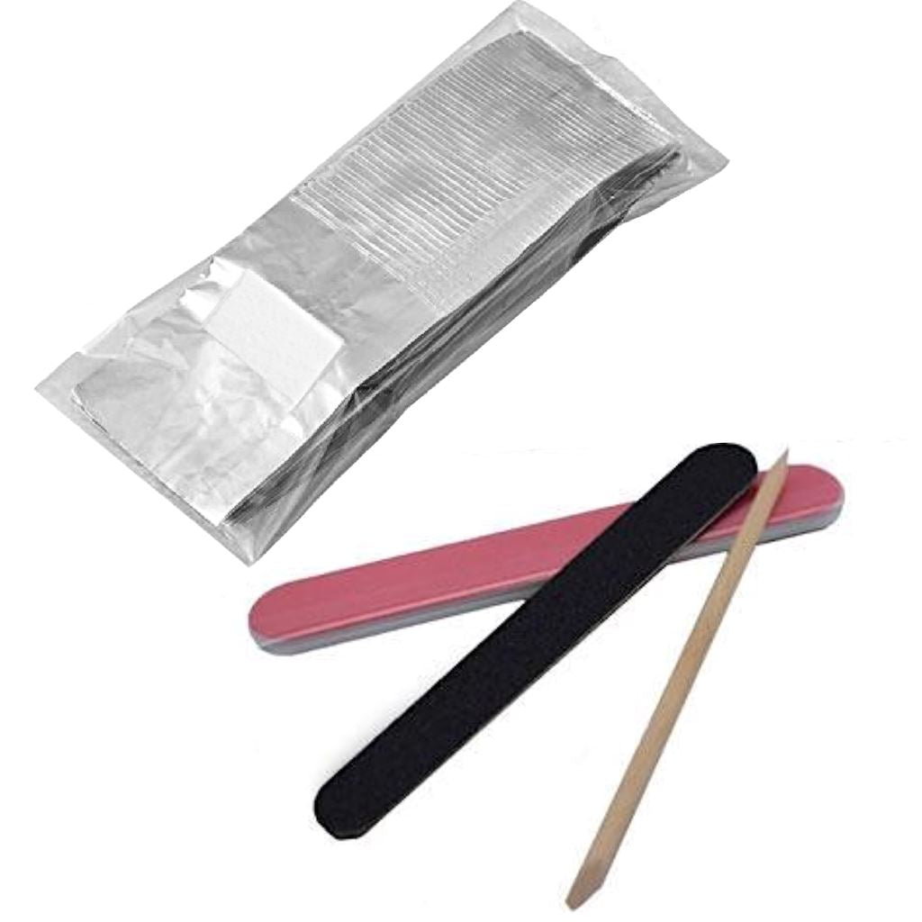 Disposable Nail Removal Pack - 50xFoil, File & Buffer — NSI Australia
