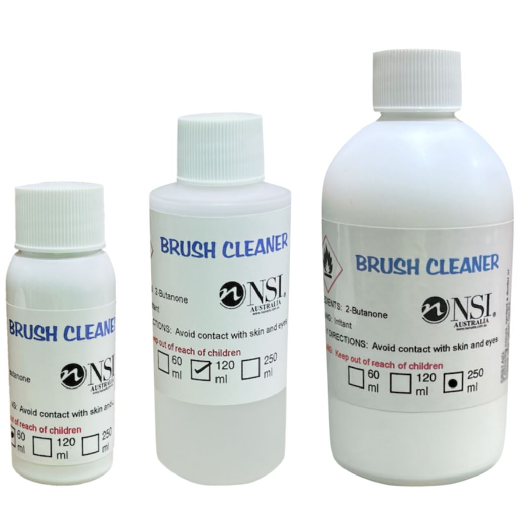 Brush Cleaner Powerful solvent to clean synthetic brushes — NSI Australia