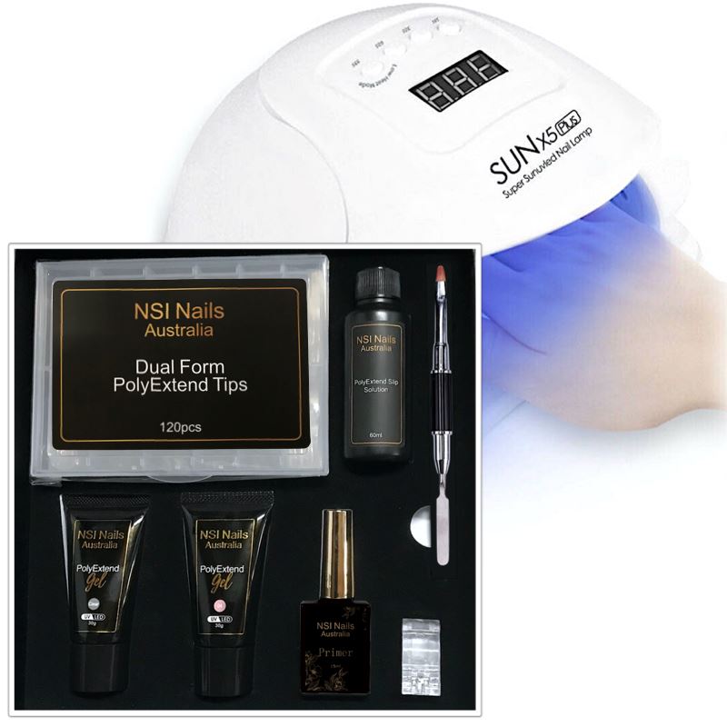 PolyGel Kit with Nail Lamp LED - NSI Australia