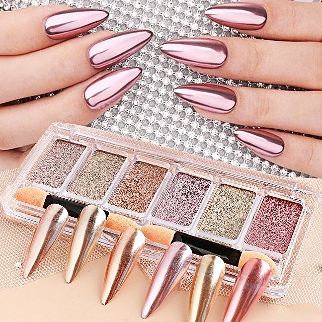 Rose Gold Solid Chrome Pigment Palette - NSI Australia