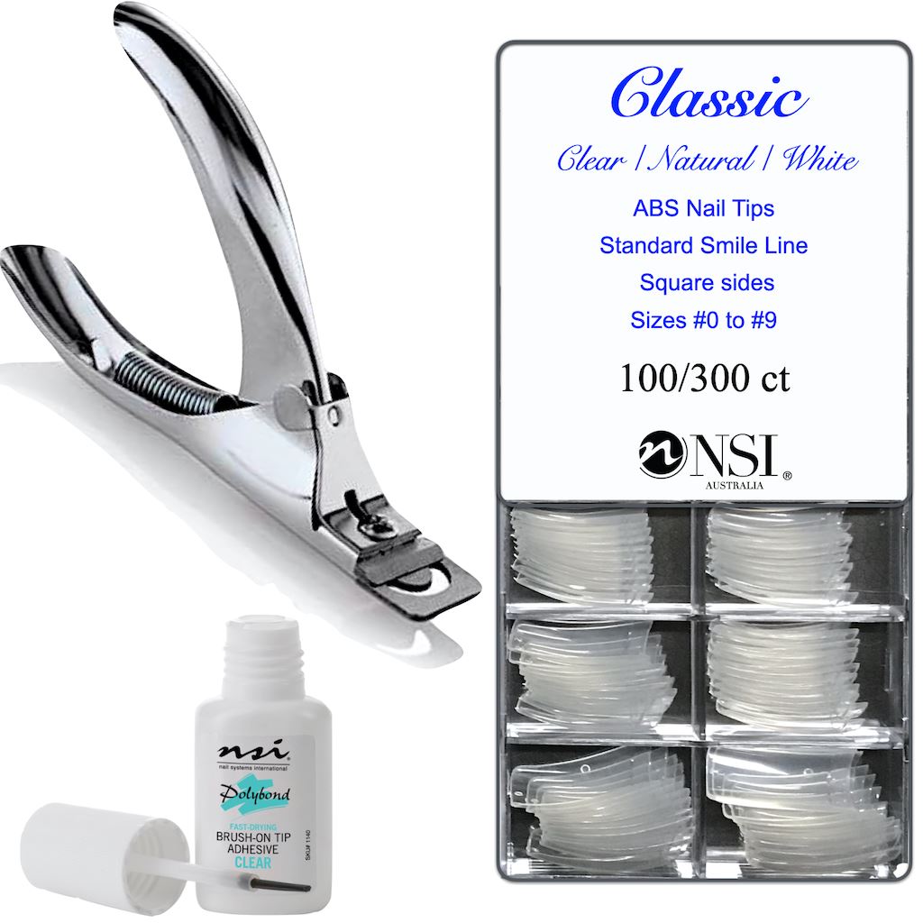 Tipping Pack with Classic Square Nail Tips — NSI Australia
