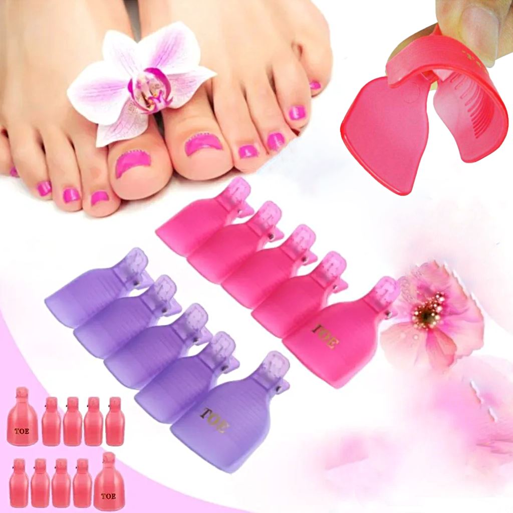Toe Soak Off Cap Clips 5pcs Pack — NSI Australia