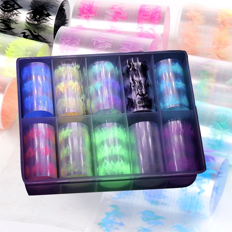 Transfer Foils Flames - Neon 10 Rolls — NSI Australia